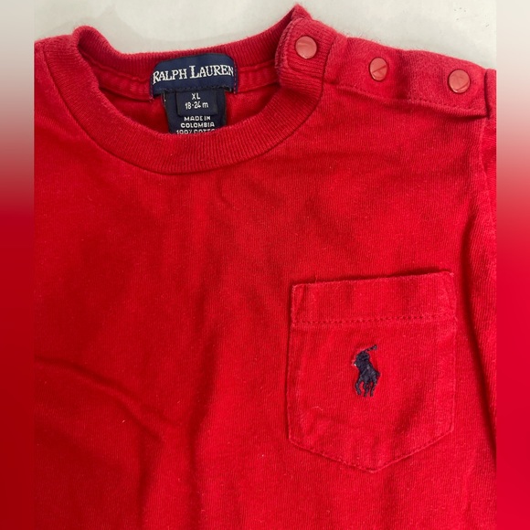Polo Ralph Lauren | Shirts & Tops | Vintage 9s Baby Ralph Lauren Red ...